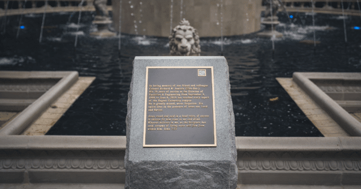 Regent University Dedicates Fountain to Colonel Richard “Rich” Jemiola ...