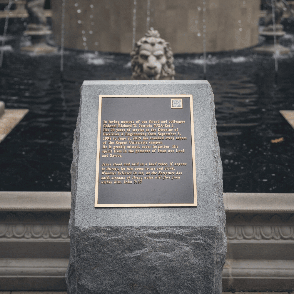 Regent University Dedicates Fountain to Colonel Richard “Rich” Jemiola ...