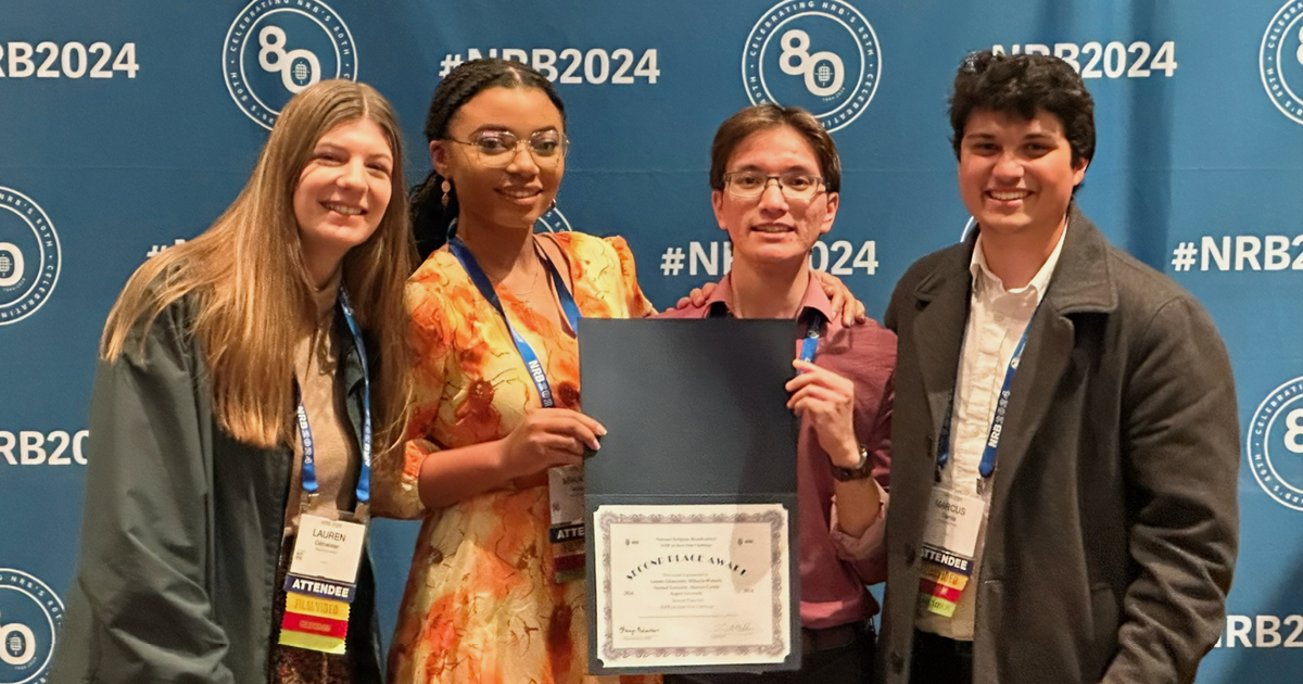 Students Win 2nd Place at NRB Film Competition | Regent